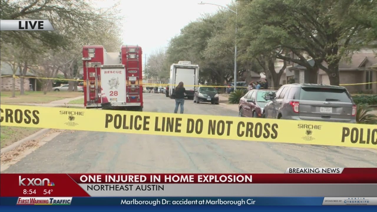 One hurt in home explosion in north Austin - YouTube