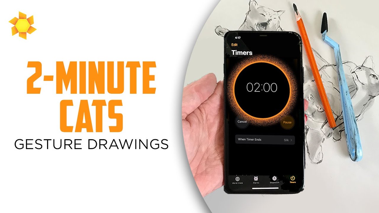Cats! 2-Minute Gesture Drawings - YouTube