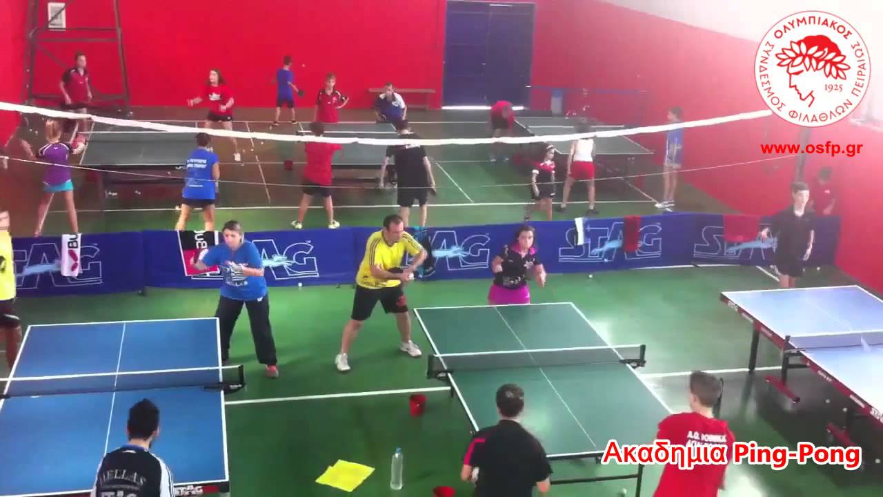 Ping Pong Ολυμπιακος Σ.Φ.Π. - YouTube