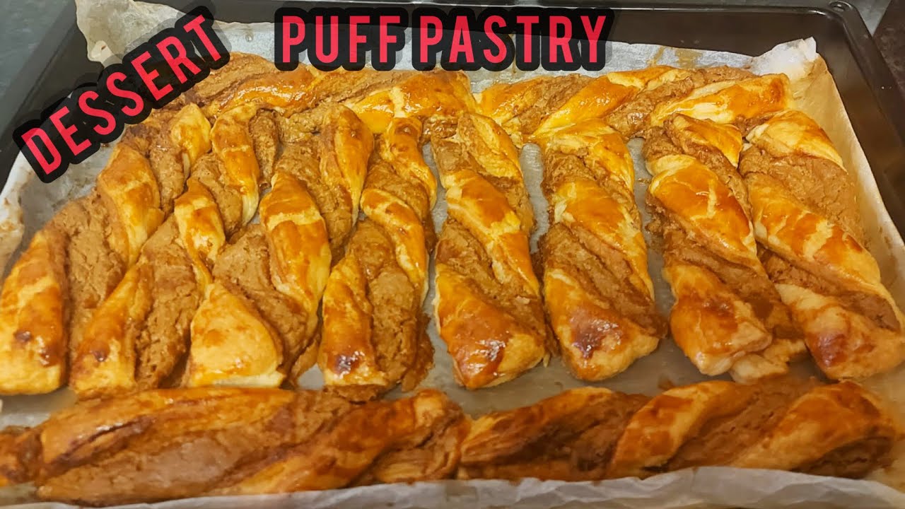 | Biscoff puff Pastry Twists | puff pastry dessert | - YouTube