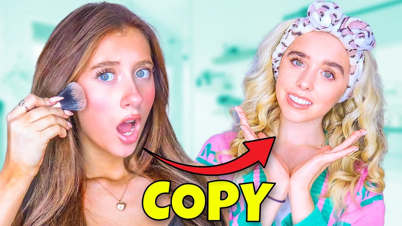I Tried Copying My BFF'S MAKEUP ROUTINE! - YouTube