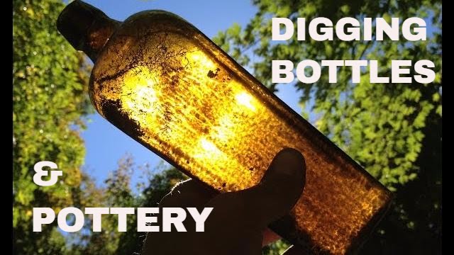 Digging Old Bottles & Pottery Jugs at the Creek Dump - Bottle Digging ...