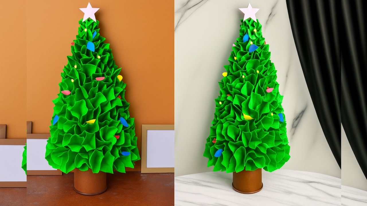 How To Make Christmas Tree | DIY Christmas Tree decorations - YouTube