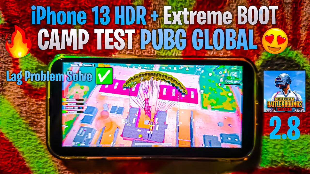 🔥i phone 13 PUBG MOBILE ( global Version) Boot Camp HDR + Extreme Test ...