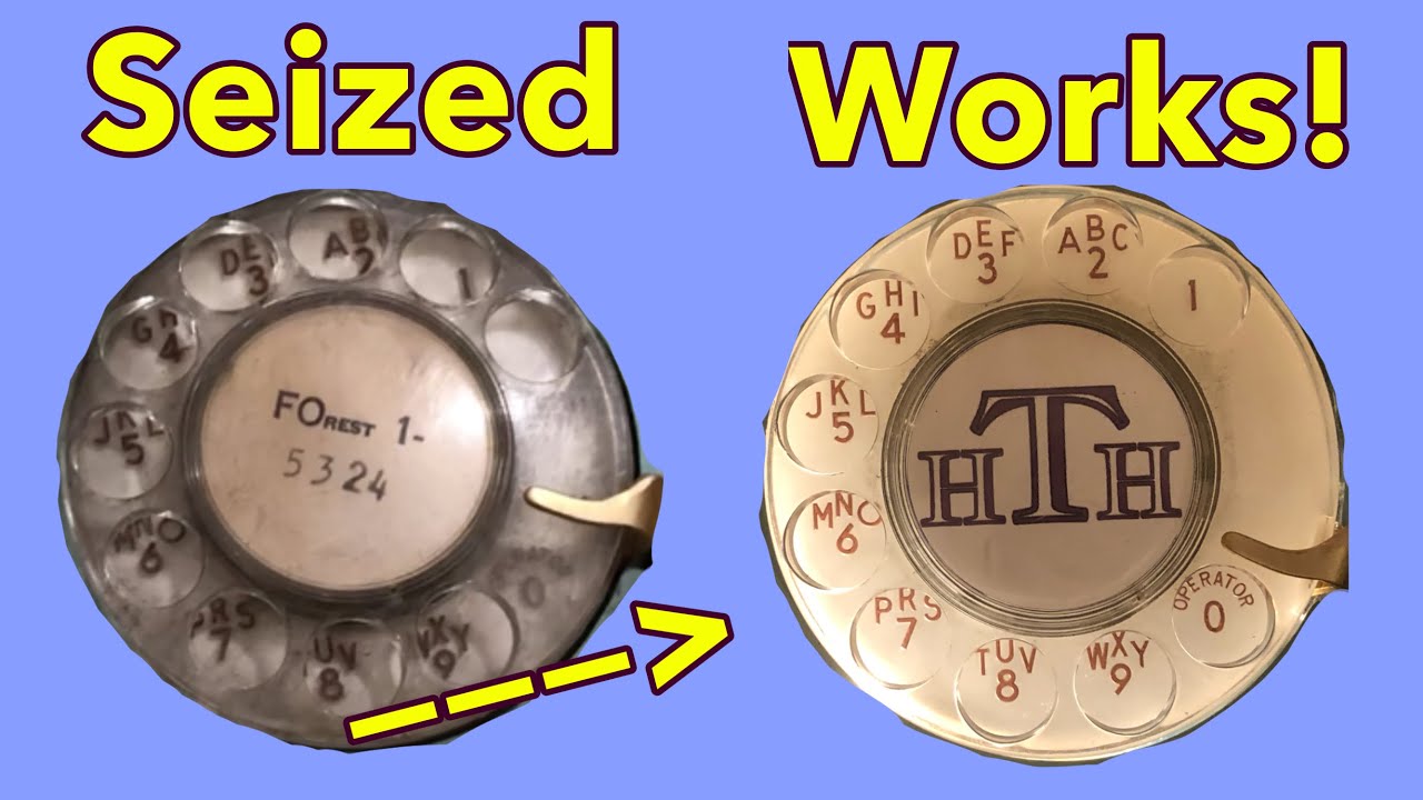 How to restore a seized rotary dial - YouTube