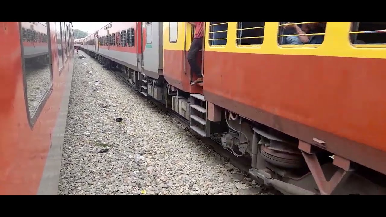 Watch as other train gets departure priority from Jammu Tawi #trains # ...
