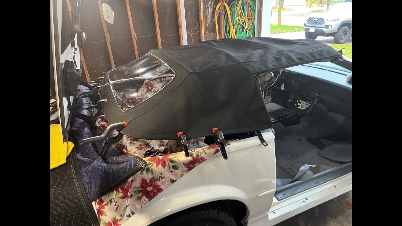 Part 2/4 ASC convertible top replacement for 1988 to 1992 Chevrolet ...