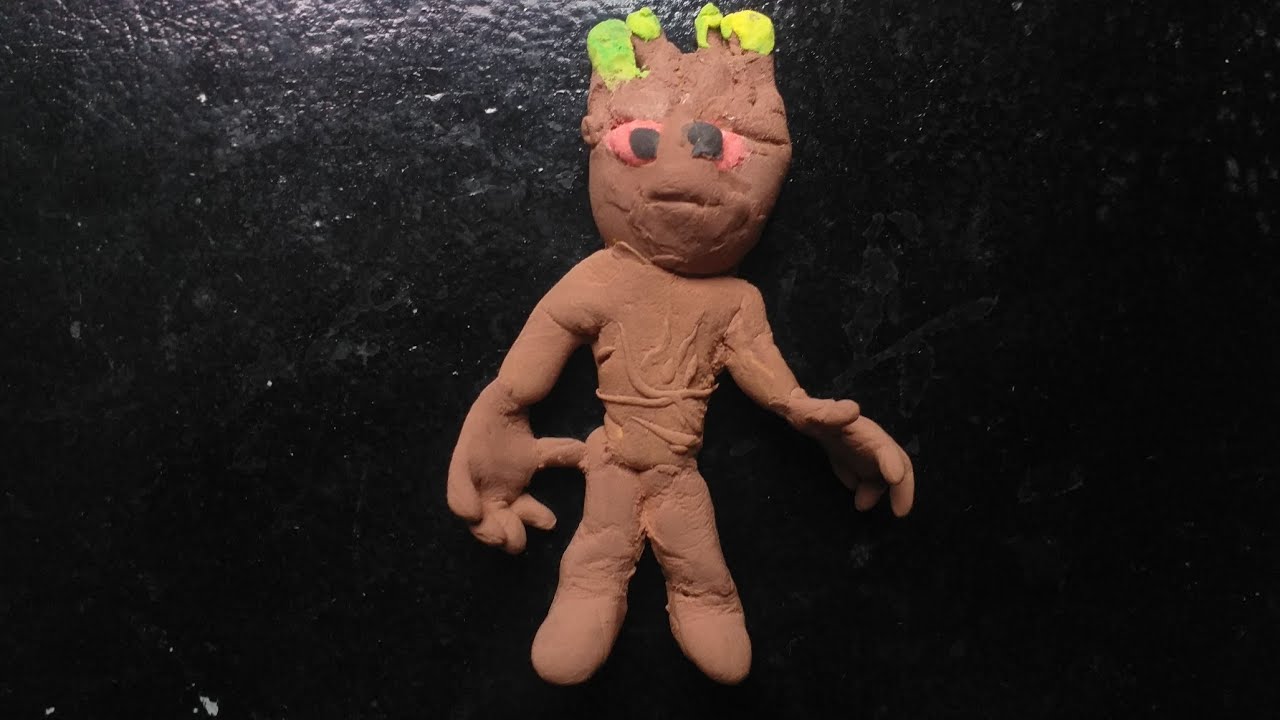 Groot | Marvel Superheroes (clay models) - YouTube