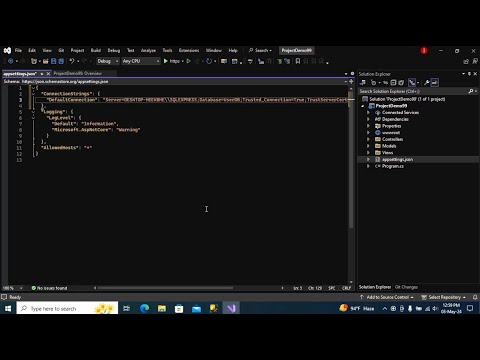 How to Set Up Database Connection in Asp.Net Core Application - YouTube