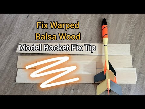Fixing Warped Balsa Wood 2024 | Model Rocket Build #rocketry - YouTube