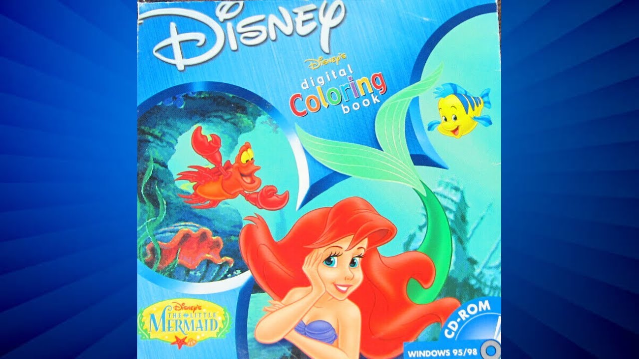 Disney's Digital Coloring Book: Little Mermaid - PC - YouTube