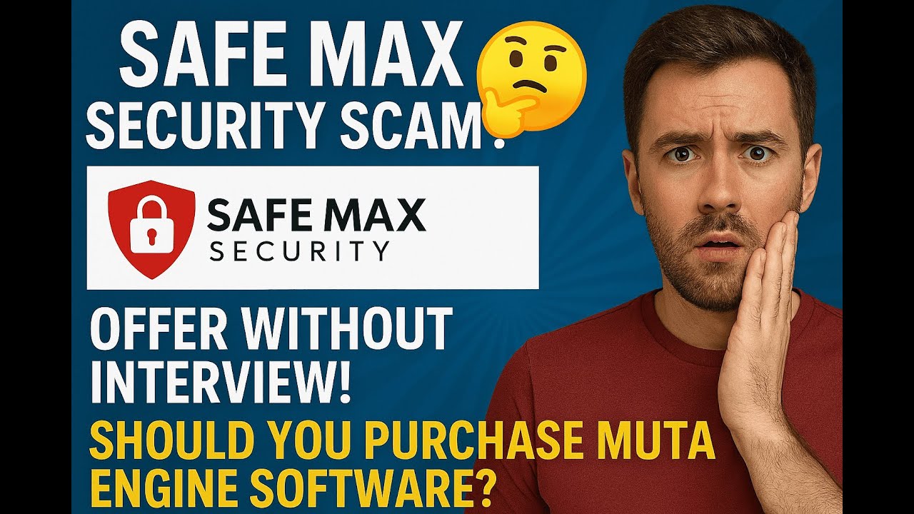 SAFE MAX SECURITY SCAM? 🤔 OFFER WITHOUT INTERVIEW! SHOULD YOU PURCHASE ...