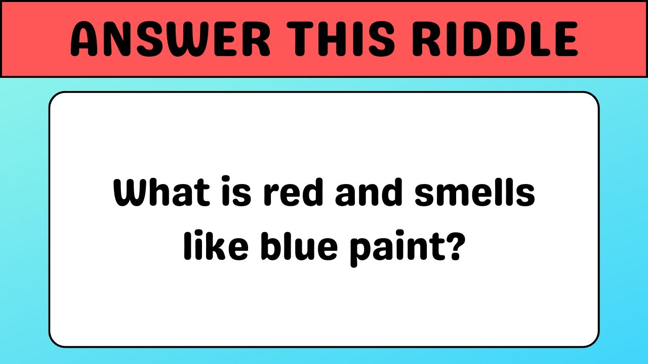 "15 Challenging Riddles That Will Stump You!" - YouTube