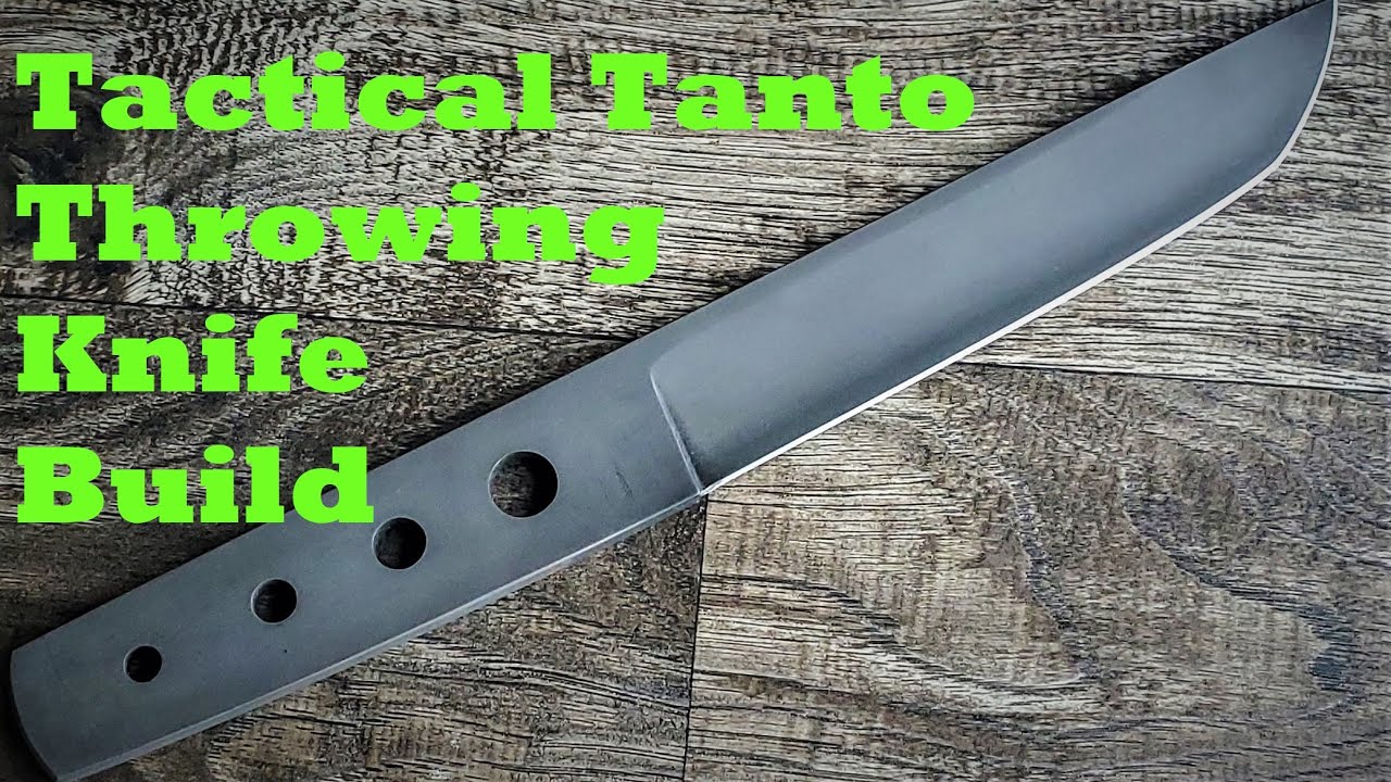 Making a Tactical Tanto Throwing Knife - YouTube