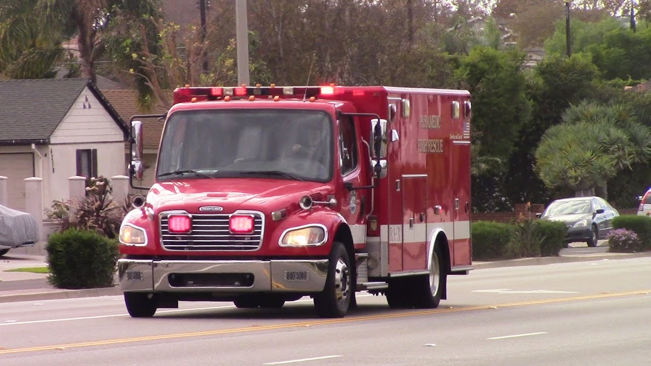 El Segundo Fire Dept. Rescue 31 Transporting - YouTube