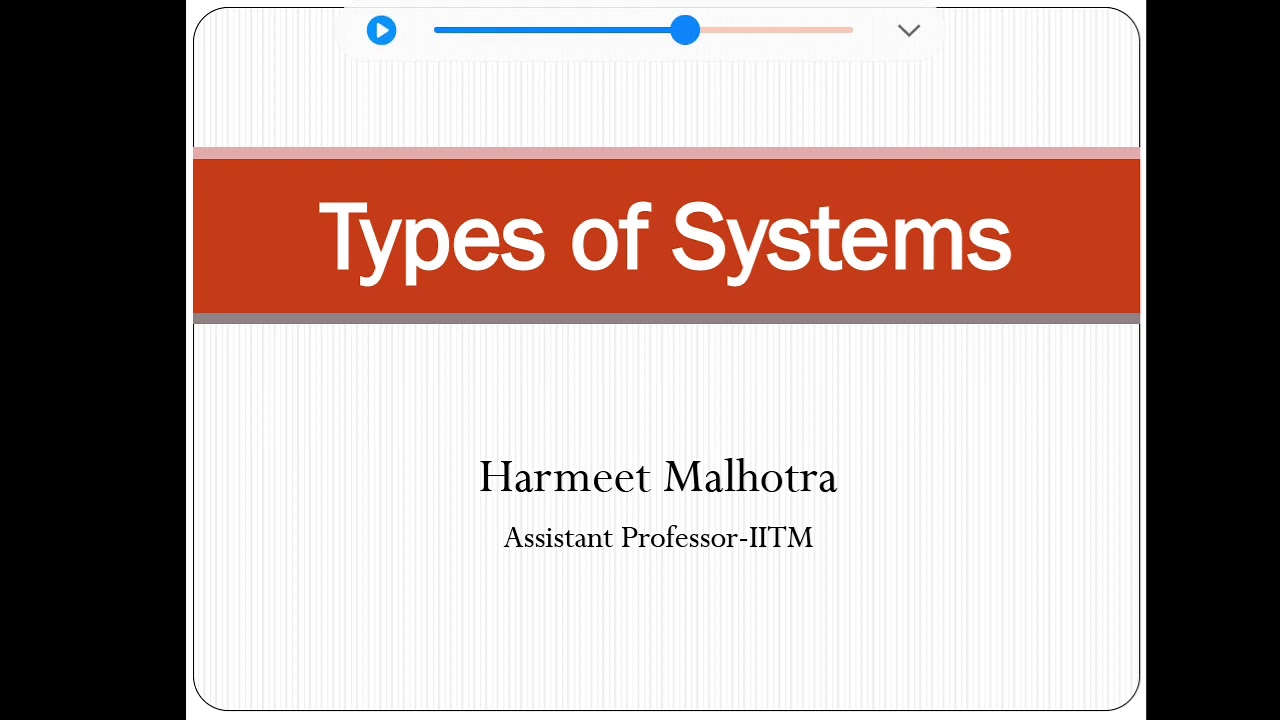 Types of Systems in ISM - YouTube