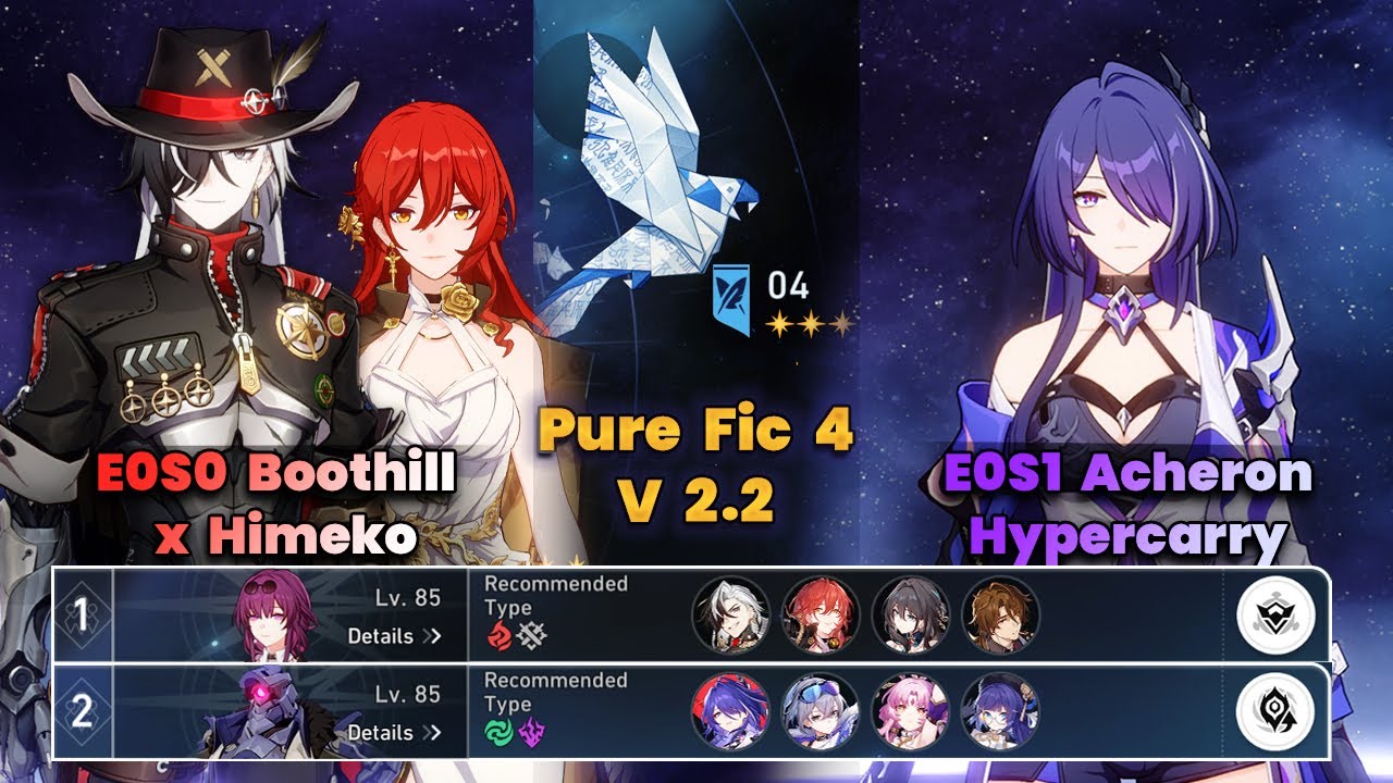 E0S0 Boothill x Himeko & E0S1 Acheron Hypercarry | PureFiction 4 | 3 ...