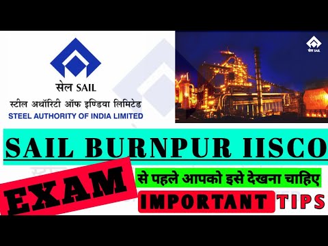 Sail Burnpur IISCO Exam 2021 Important Exam Information #burnpur_sail # ...