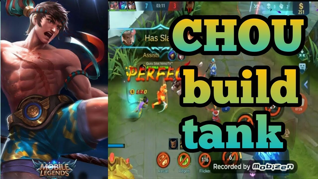 2020 TIPS AND TRIK CHOU BUILD TANK [TOMPEL MOBA] - YouTube