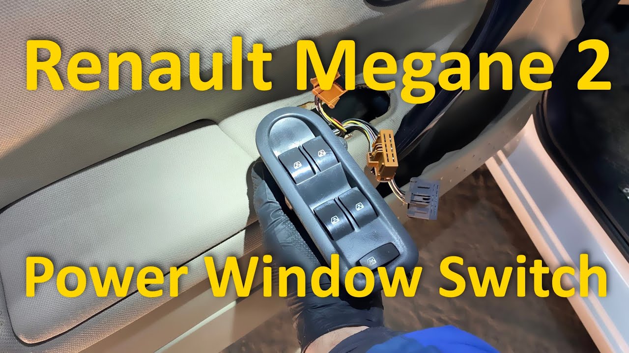 Renault Megane 2 Power Window Switch Removal - YouTube