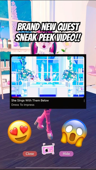NEW QUEST SNEAK PEEK!!!🚨🫣 #dti #dresstoimpress #roblox #shorts #fyp #growagarden #summer # ...