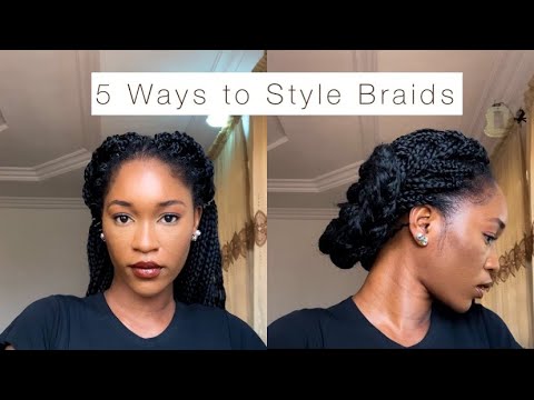 HOW TO STYLE BRAIDS - YouTube