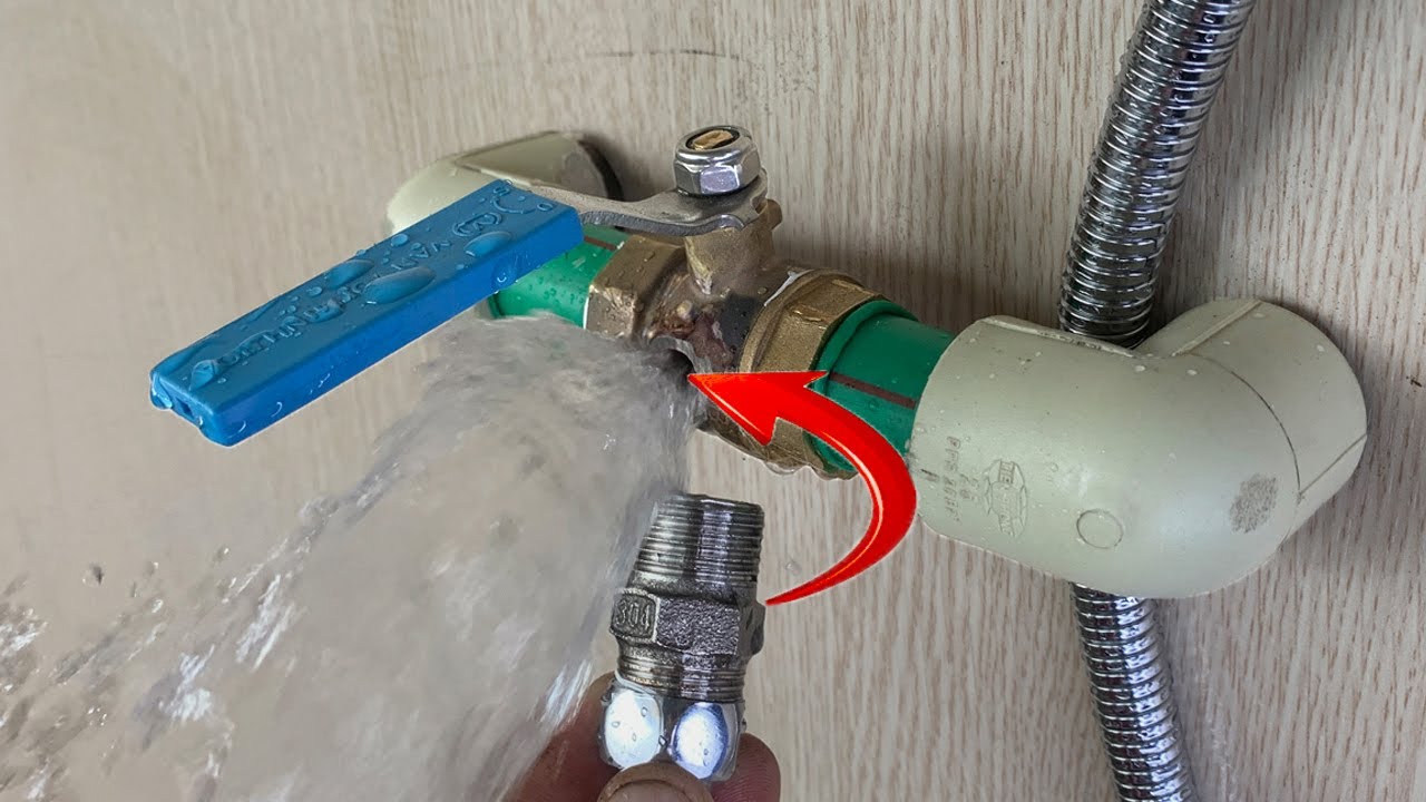 Tips For Making A Two-way Metal Water Lock For A Shower Using Plumbing ...