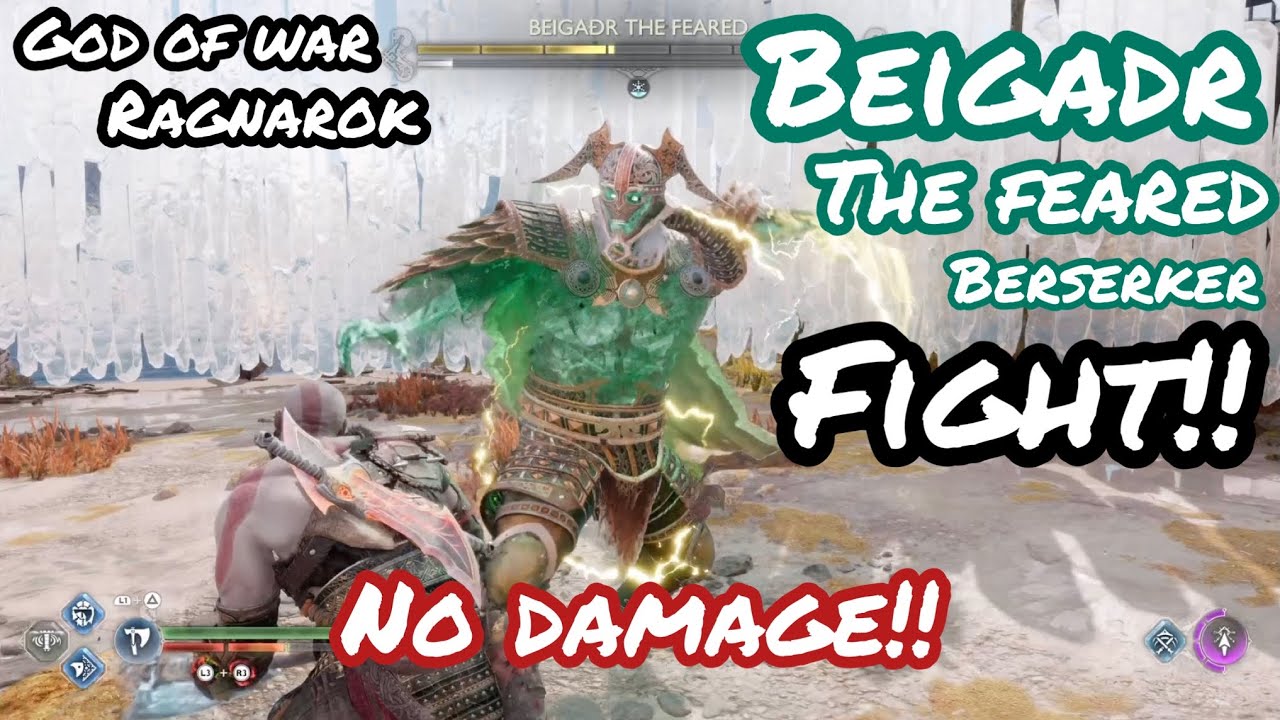 Berserker Beigadr the Feared Boss Fight | God of War Ragnarök, NO ...