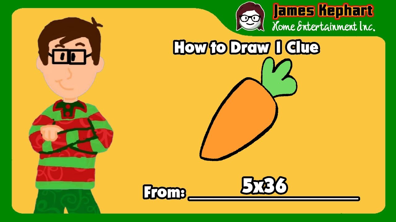 James' One Clue Series - How to Draw a Carrot (5x36 Version) - YouTube