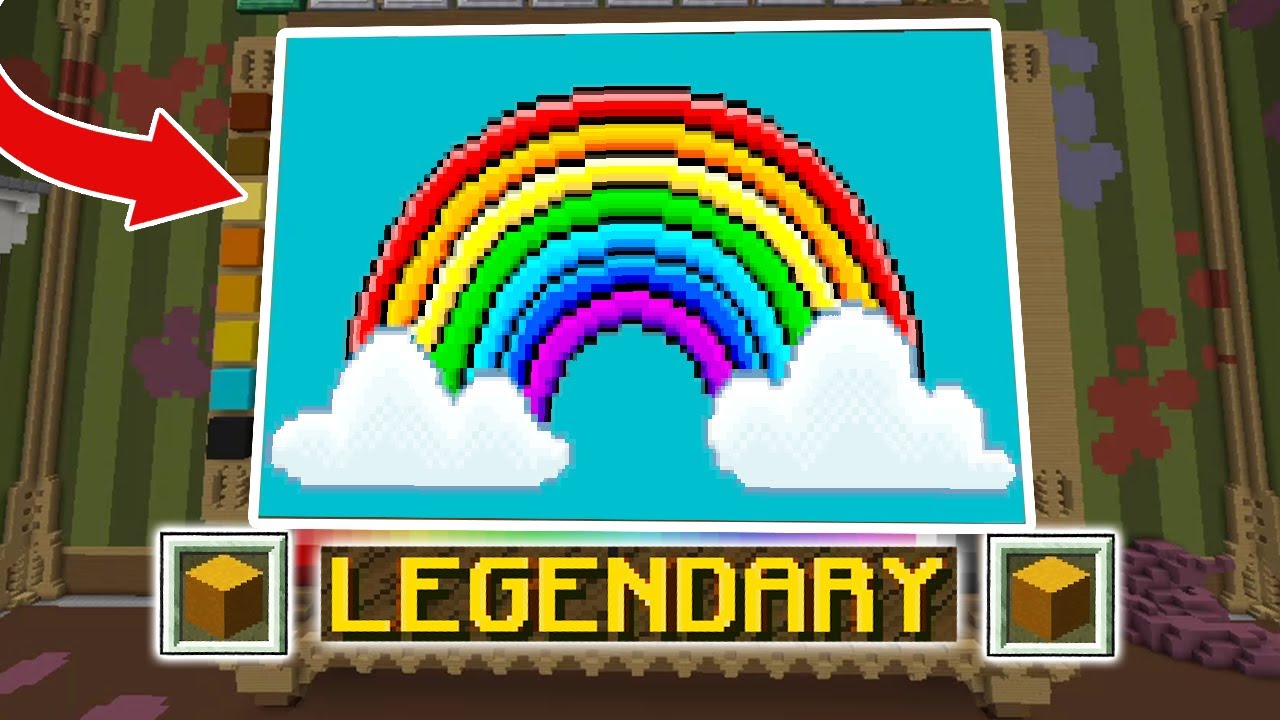 LEGENDARY RAINBOW (Minecraft Pixel Painters) - YouTube