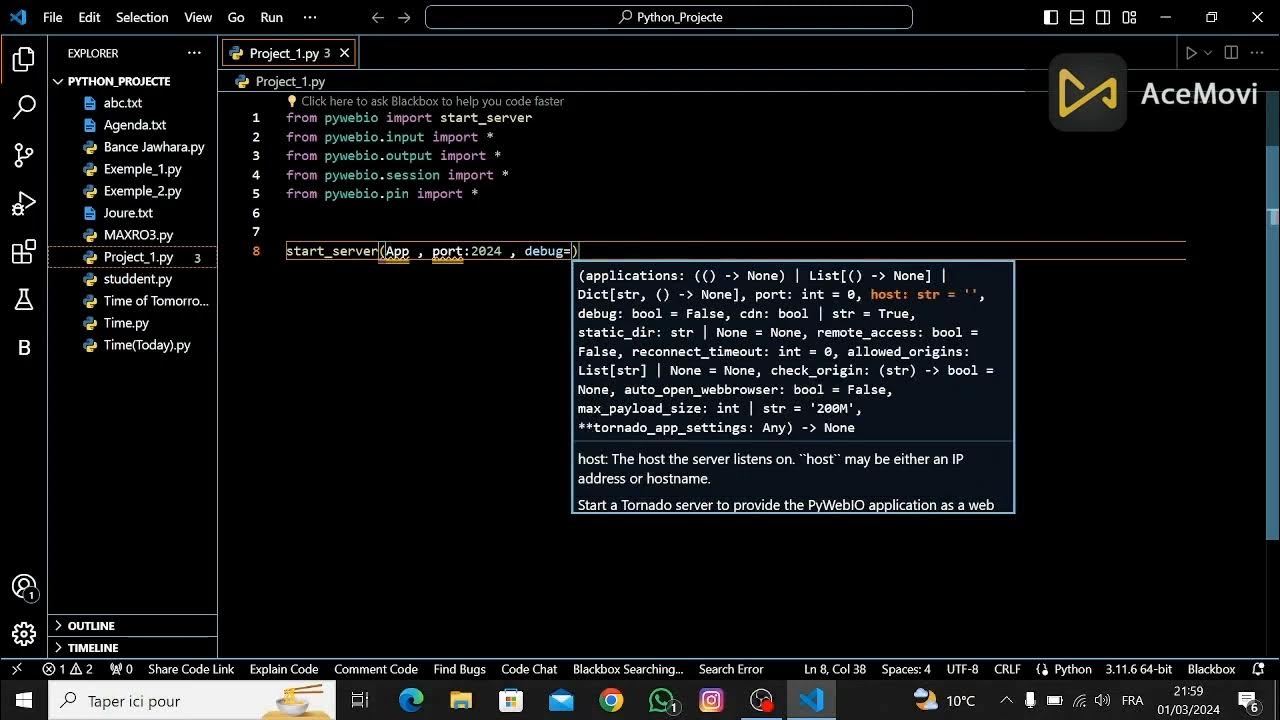 طريقه انشاء موقع ب Python Part 1 - YouTube