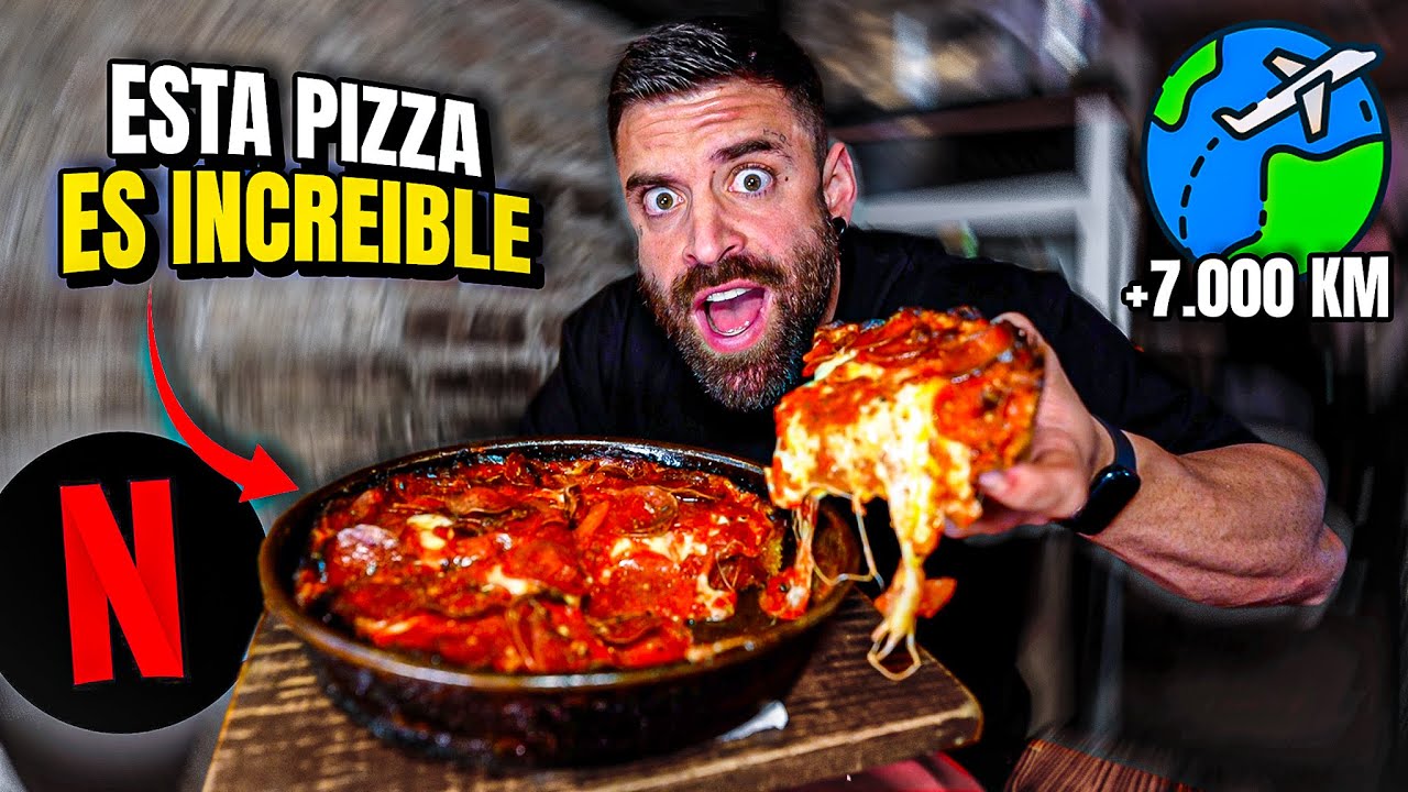 VIAJÉ 7.000 KM para COMER la PIZZA MÁS FAMOSA de NETFLIX y esto fue lo ...