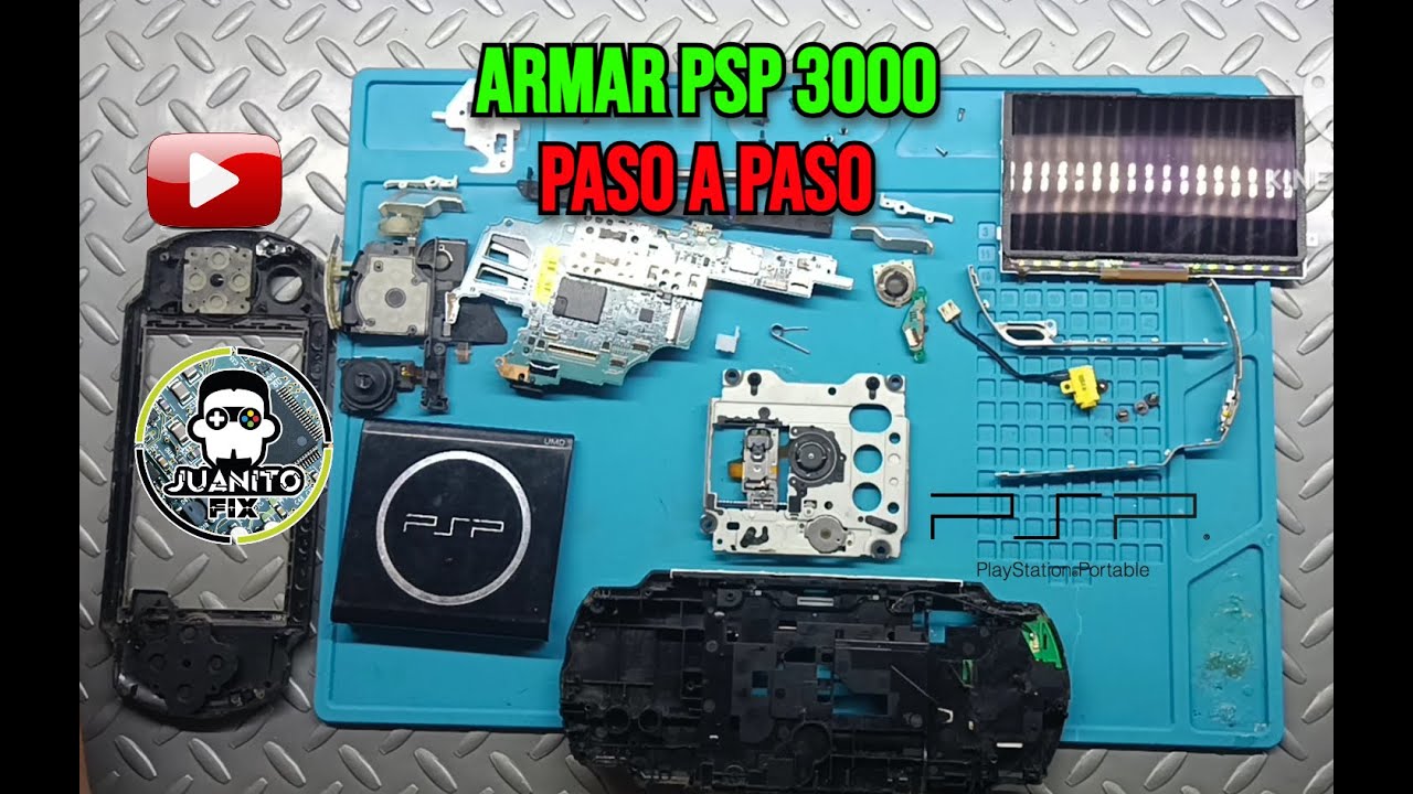 ARMAR PSP 3000 COMPLETAMENTE Y PASO A PASO / ASSEMBLE PSP 3000 ...
