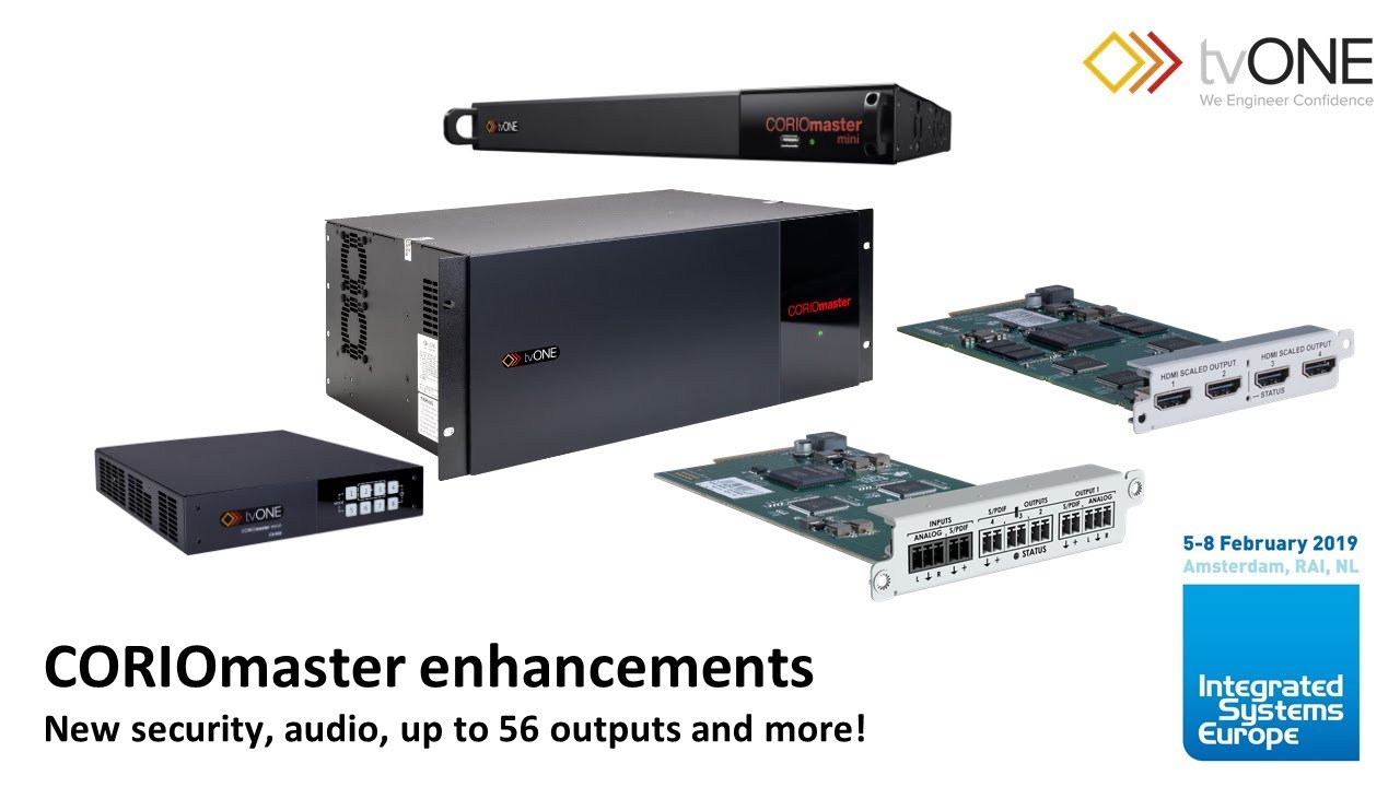 CORIOmaster enhancements at ISE 2019 - YouTube