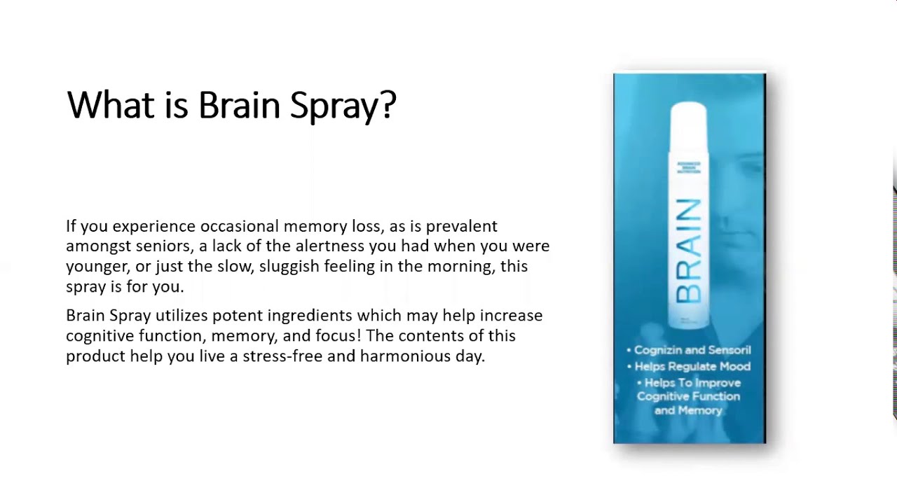 Product Training: Brain Spray PART 1 - YouTube