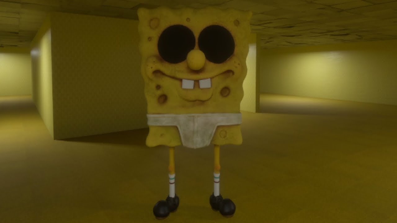 スポンジボブに襲われた！？！？【sponge-rooms scp】 - YouTube