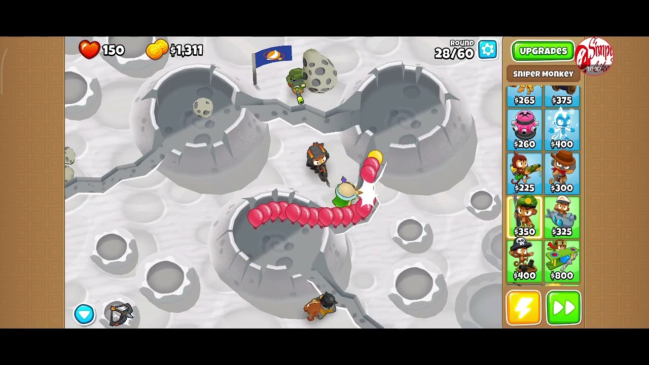 Bloons Td6 Moon Landing Medium - YouTube