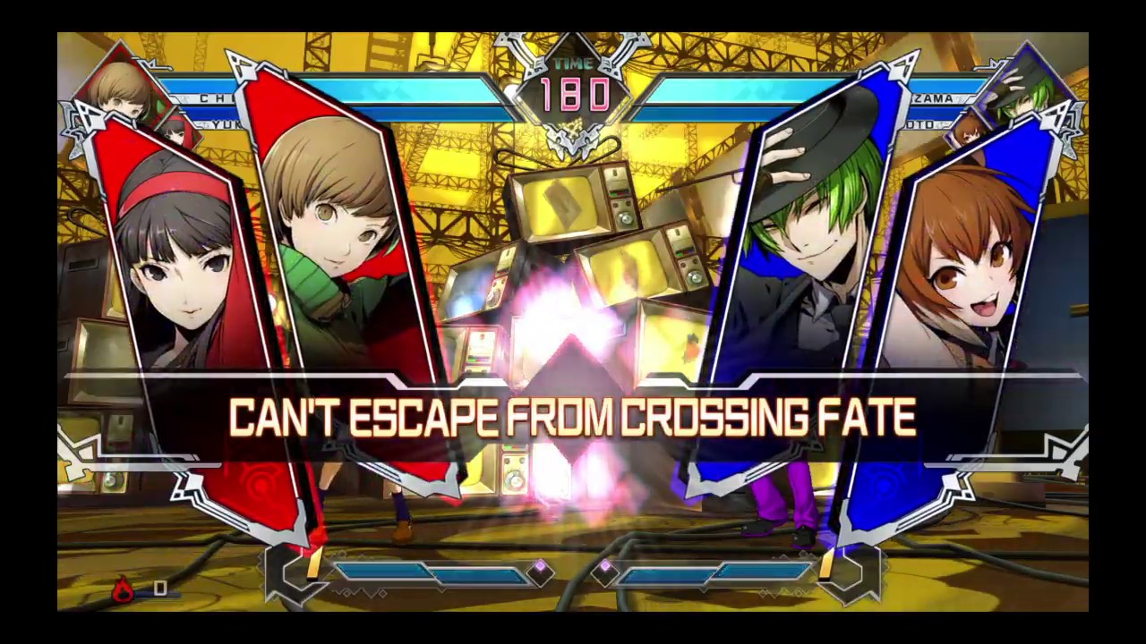 BLAZBLUE CROSS TAG BATTLE - Chie & Yukiko VS Hazama & Makoto - YouTube