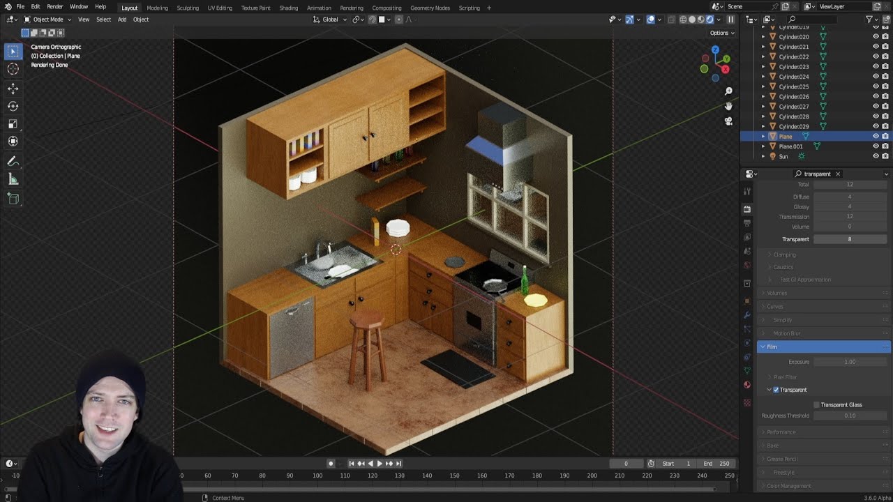 I Made a Low Poly Isometric Diorama in Blender | Daily CGI | Day 53 ...