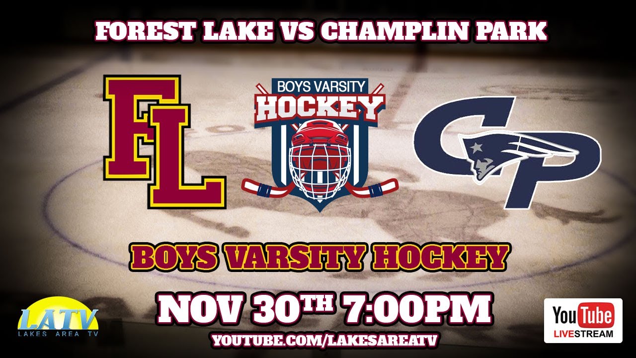 FL Rangers Boys Varsity Hockey vs Champlin Park Rebels LIVE - YouTube
