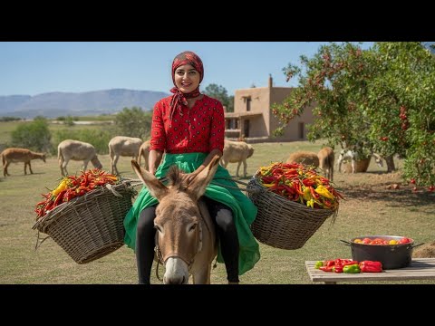 Rural Life In Iran:  Riding my Donkey & Cooking Amazing Food