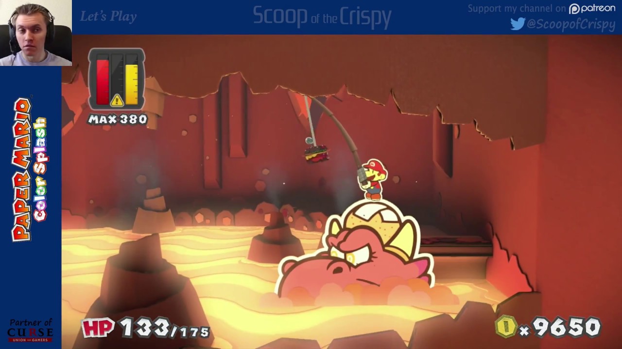 Paper Mario: Color Splash (Wii U) - 53 - Redpepper Volcano Mini Paint ...