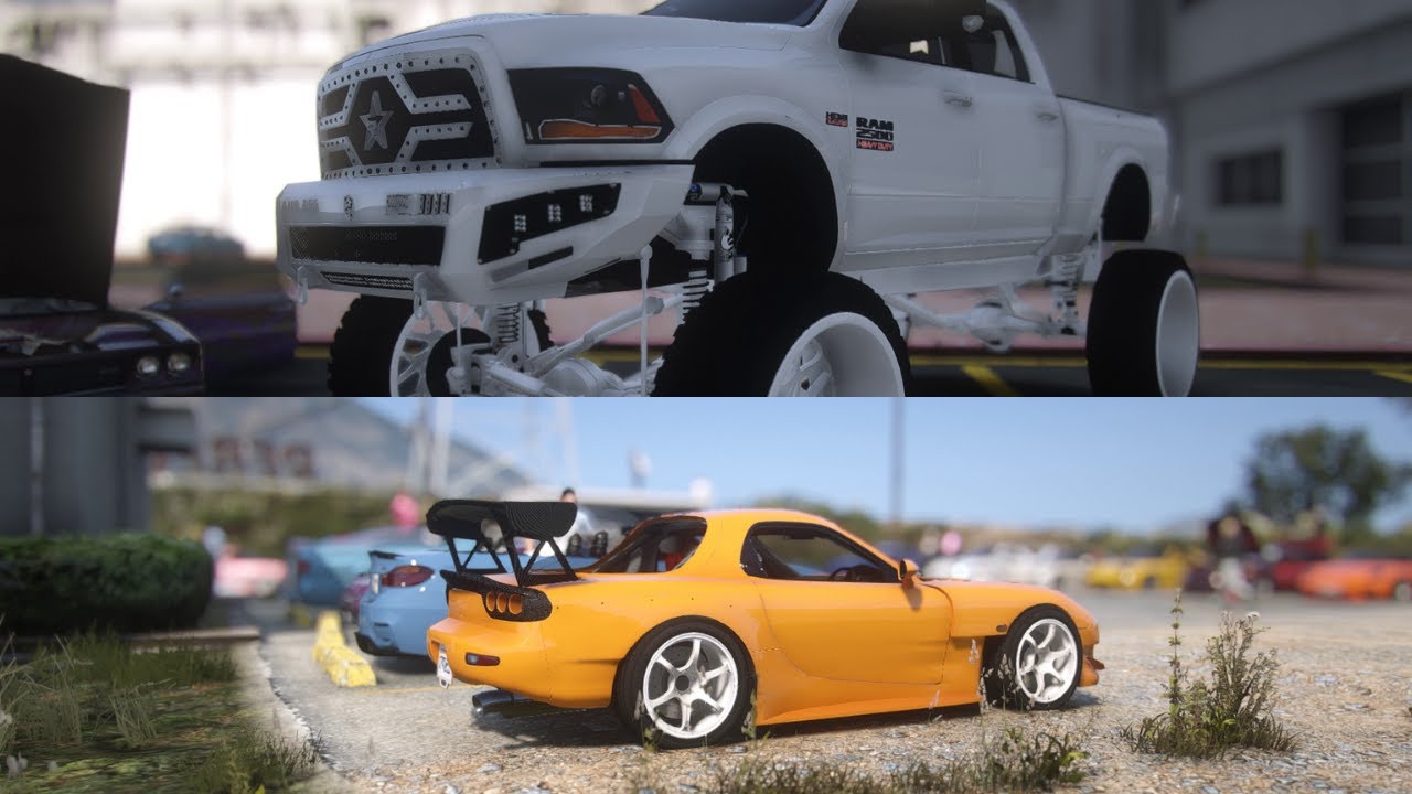 Cars & Coffee Car Meet - Realistic Car Sound Rotary, Vibin (RX7) | GTA ...