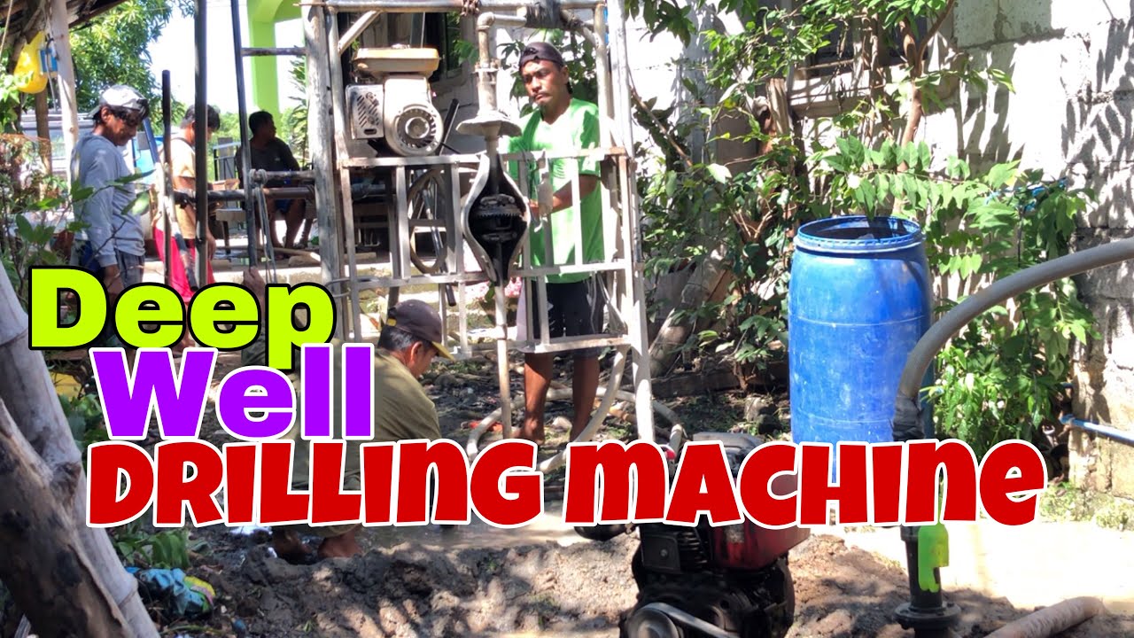 Deep well drilling process Philippines - YouTube