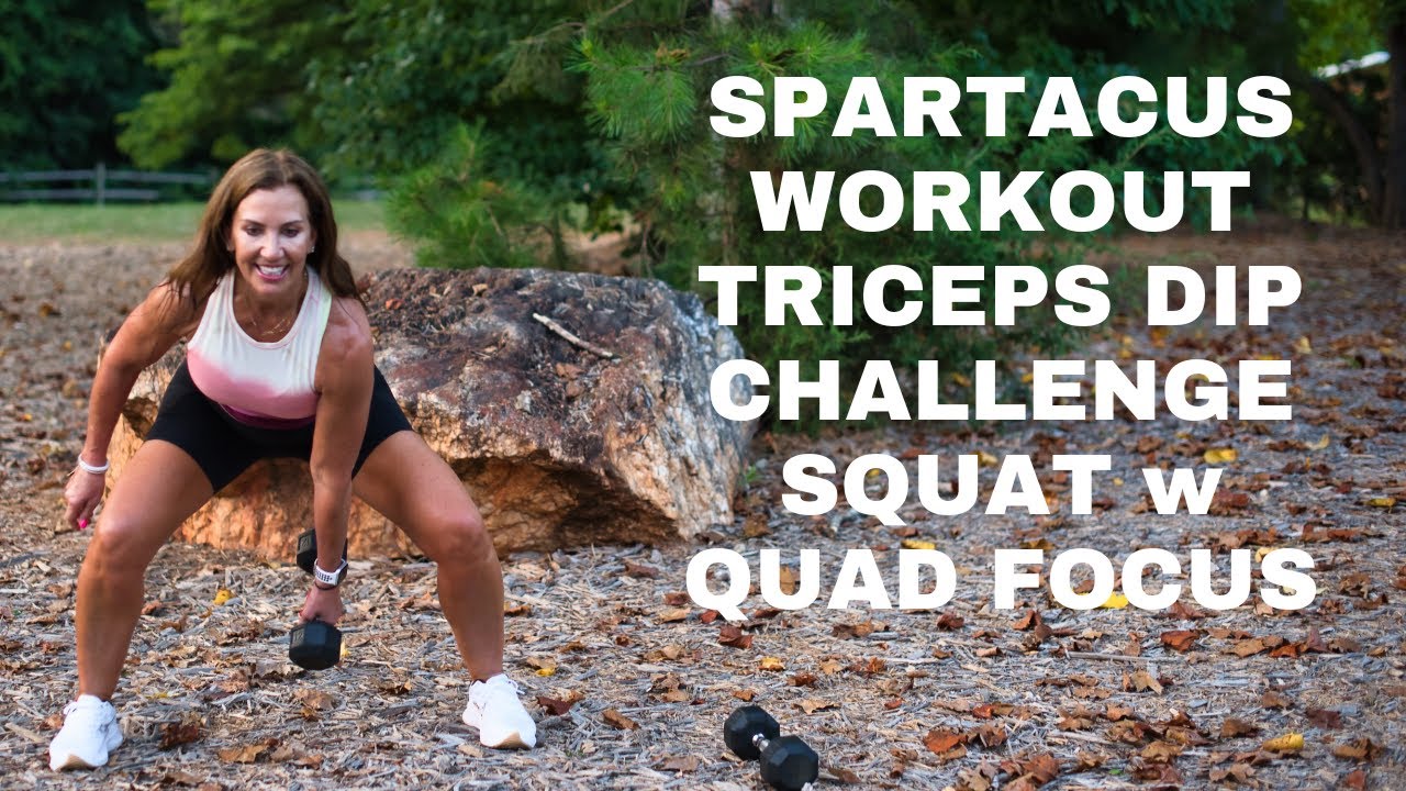 SPARTACUS TRAINING & TRICEPS DIPS & Squat w QUAD Focus - YouTube