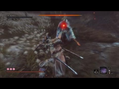 Sekiro - Sabimaru, Shield, & Kicks Vs. Sword Saint Isshin - YouTube