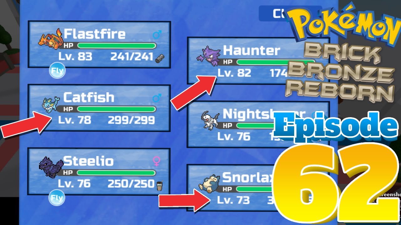 A FULL TEAM OF LEVEL 70s!!! - Pokémon Brick Bronze - YouTube