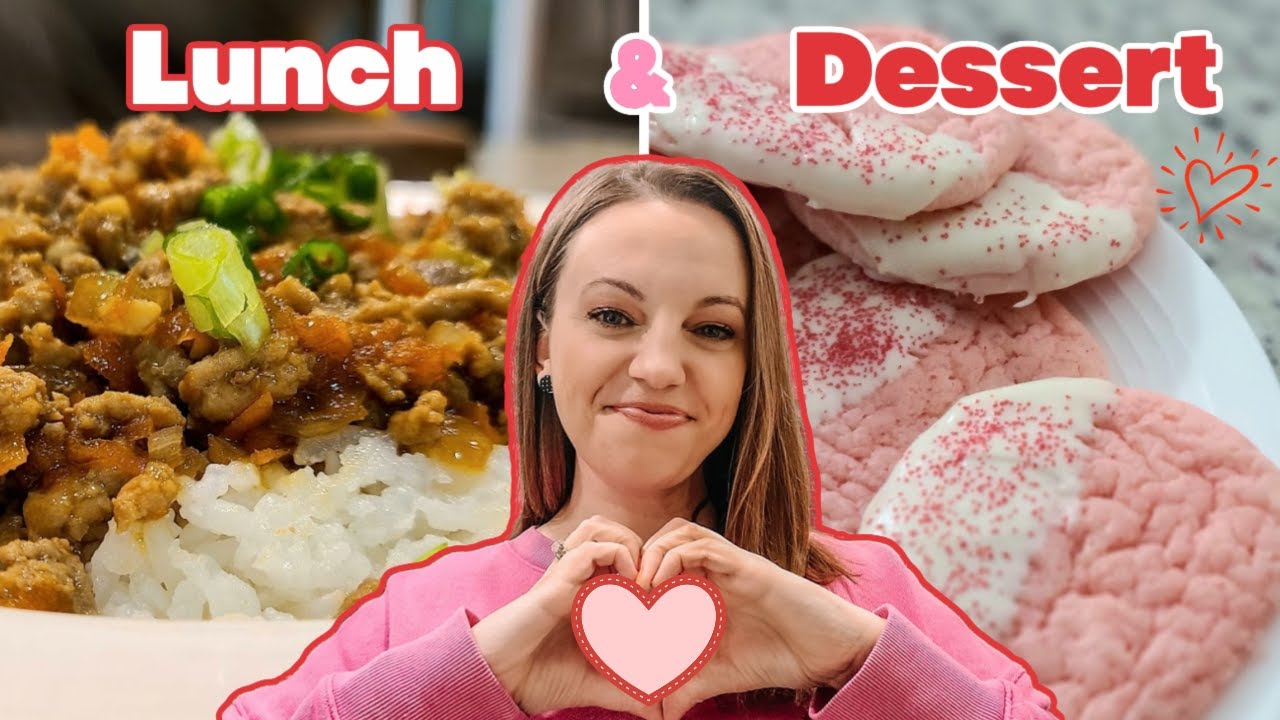 LET'S COOK! | EASY LUNCH/DINNER RECIPE | VALENTINE'S DAY SWEET TREATS ...