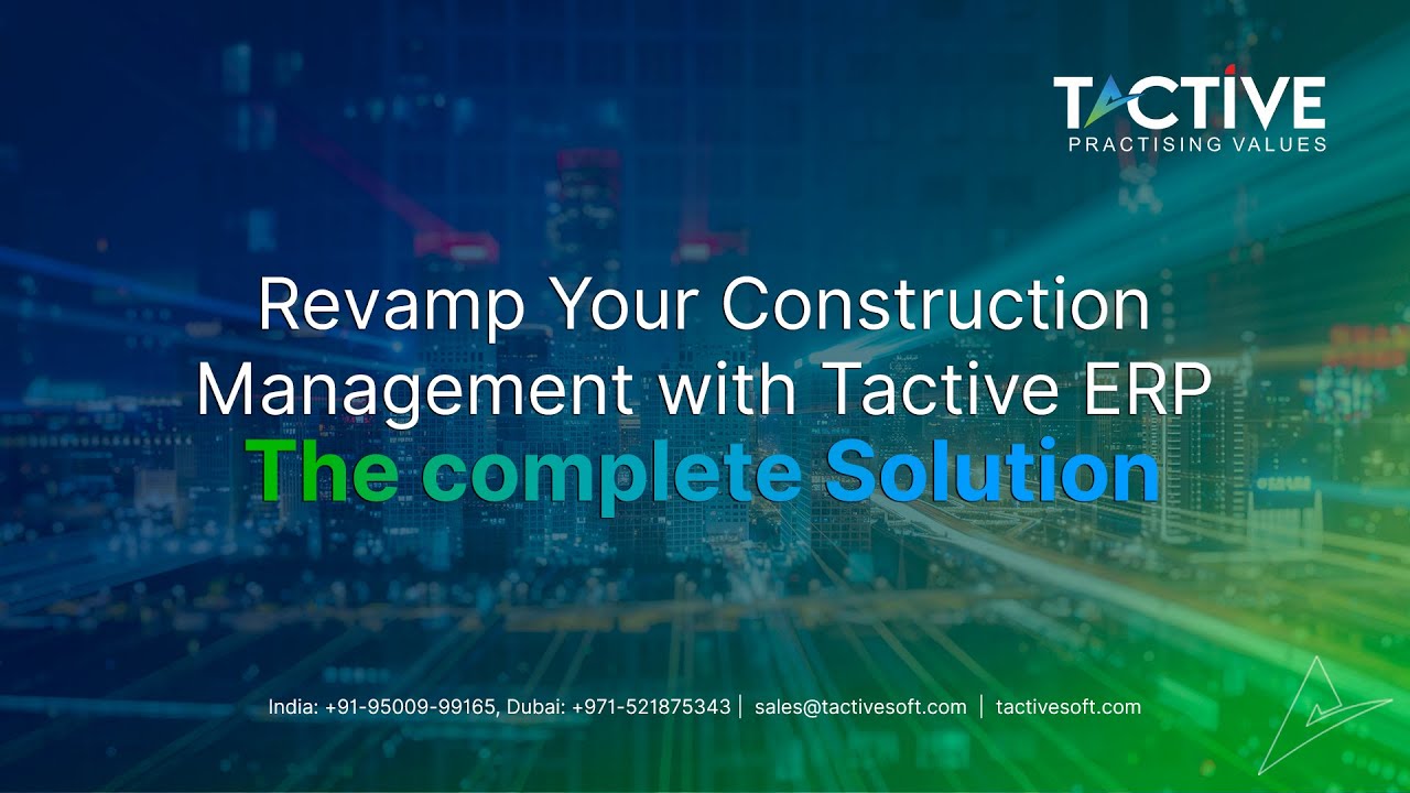 The Comprehensive ERP Solution for Construction Companies - YouTube