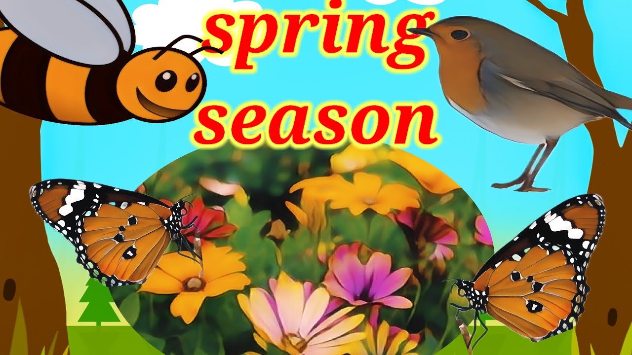 spring season with pictures||Best learning videos for kids ...